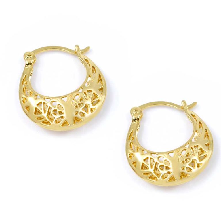 Arracada de canasta modelos varios chapa de oro | Joyería mayorista ...